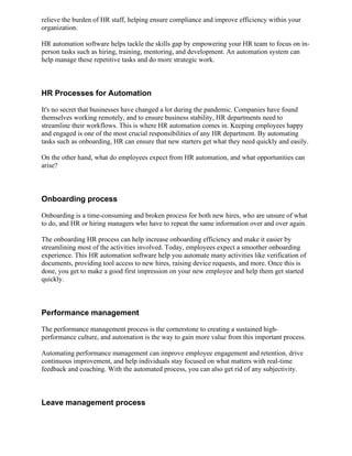 HR process automation | A step forward from HR outsourcing ...