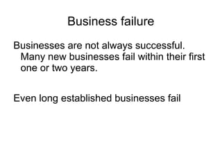 Business failure | PPT