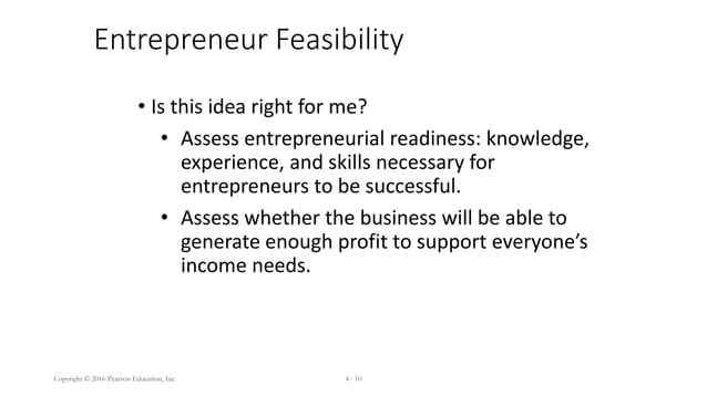 Business Feasibility Study for New Entrepreneur | PPTX
