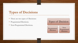 Decision Making In Business | PPTX
