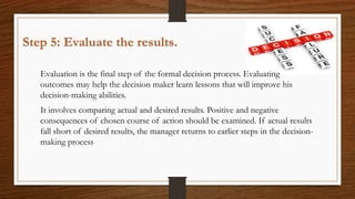 Decision Making In Business | PPTX