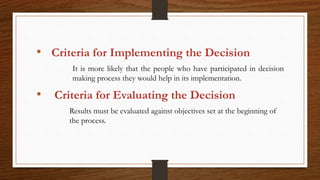 Decision Making In Business | PPTX