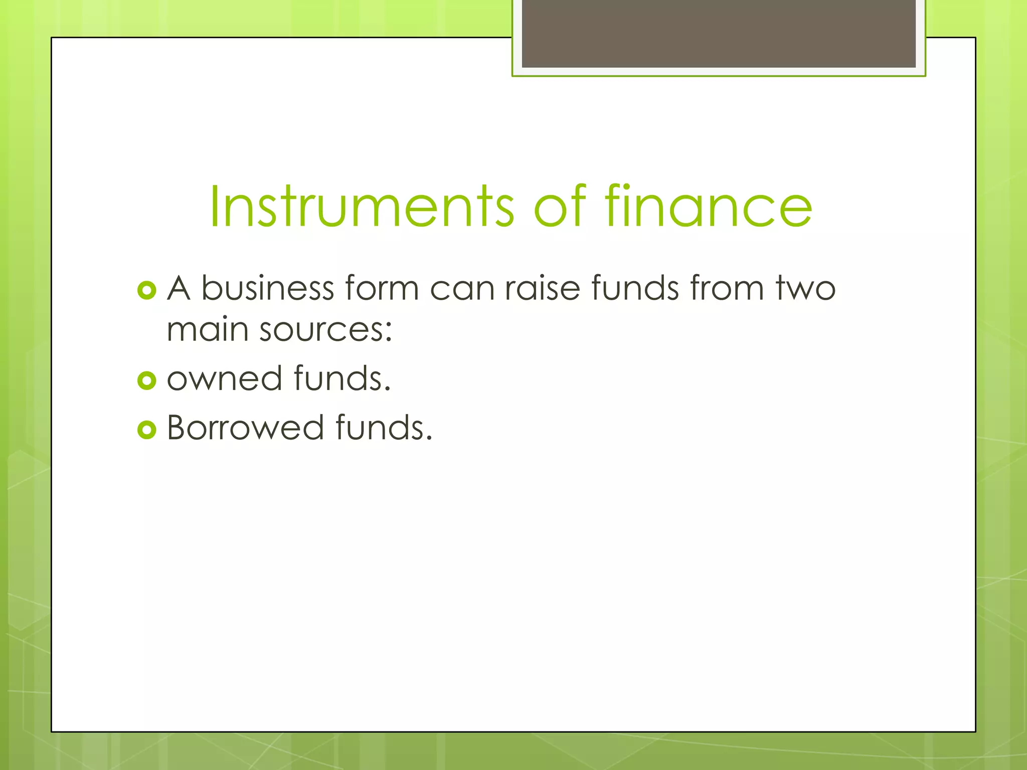 Business finance | PPTX