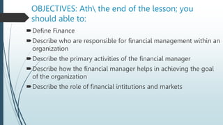 BUSINESS FINANCE FOR GRADE 12 PLUS .pptx