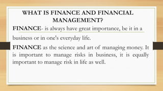 BUSINESS FINANCE 12, its first topic in 1st grading | PPTX
