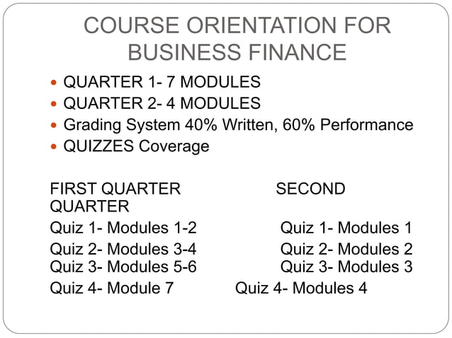 Business finance orientation and intro | PPTX | Business Accounting ...