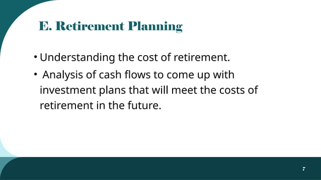 SIX KEY AREAS OF PERSONAL FINANCAL PLANNING.pptx