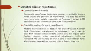 Micro Financing | PPTX | Business Banking & Finance | Business
