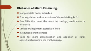 Micro Financing | PPTX | Business Banking & Finance | Business
