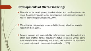 Micro Financing | PPTX | Business Banking & Finance | Business