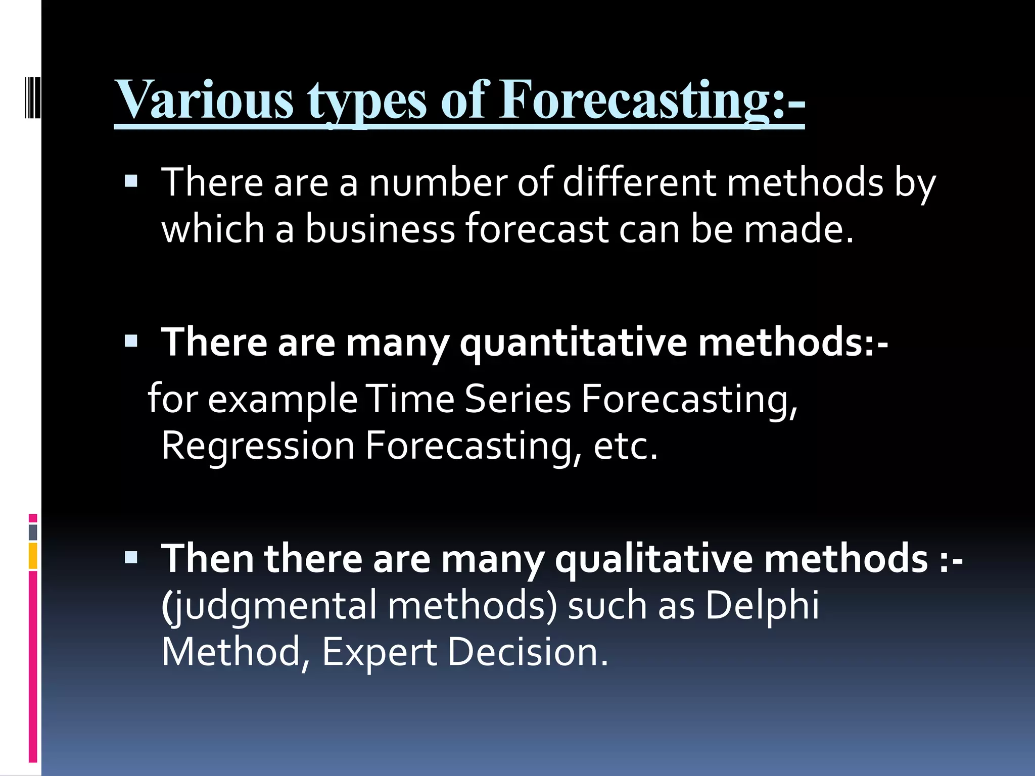 Business forcasting | PPTX