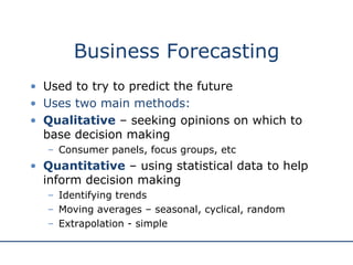 Business Forecasting | PPT