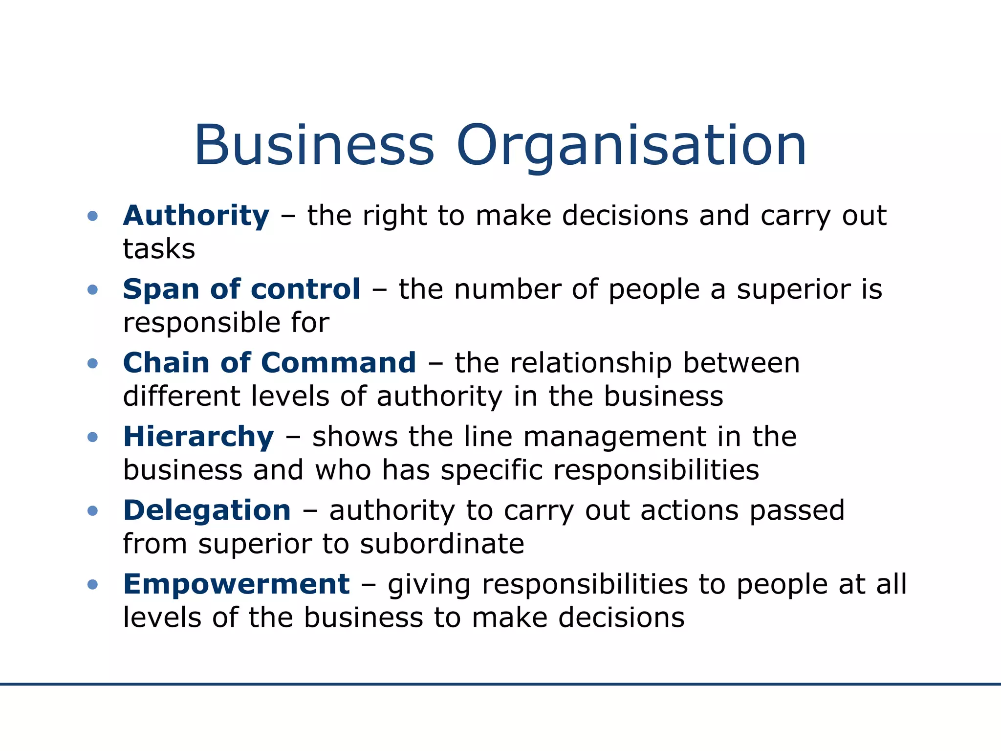 Business Functions And Organisation | PPT