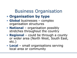 Business Functions And Organisation | PPT