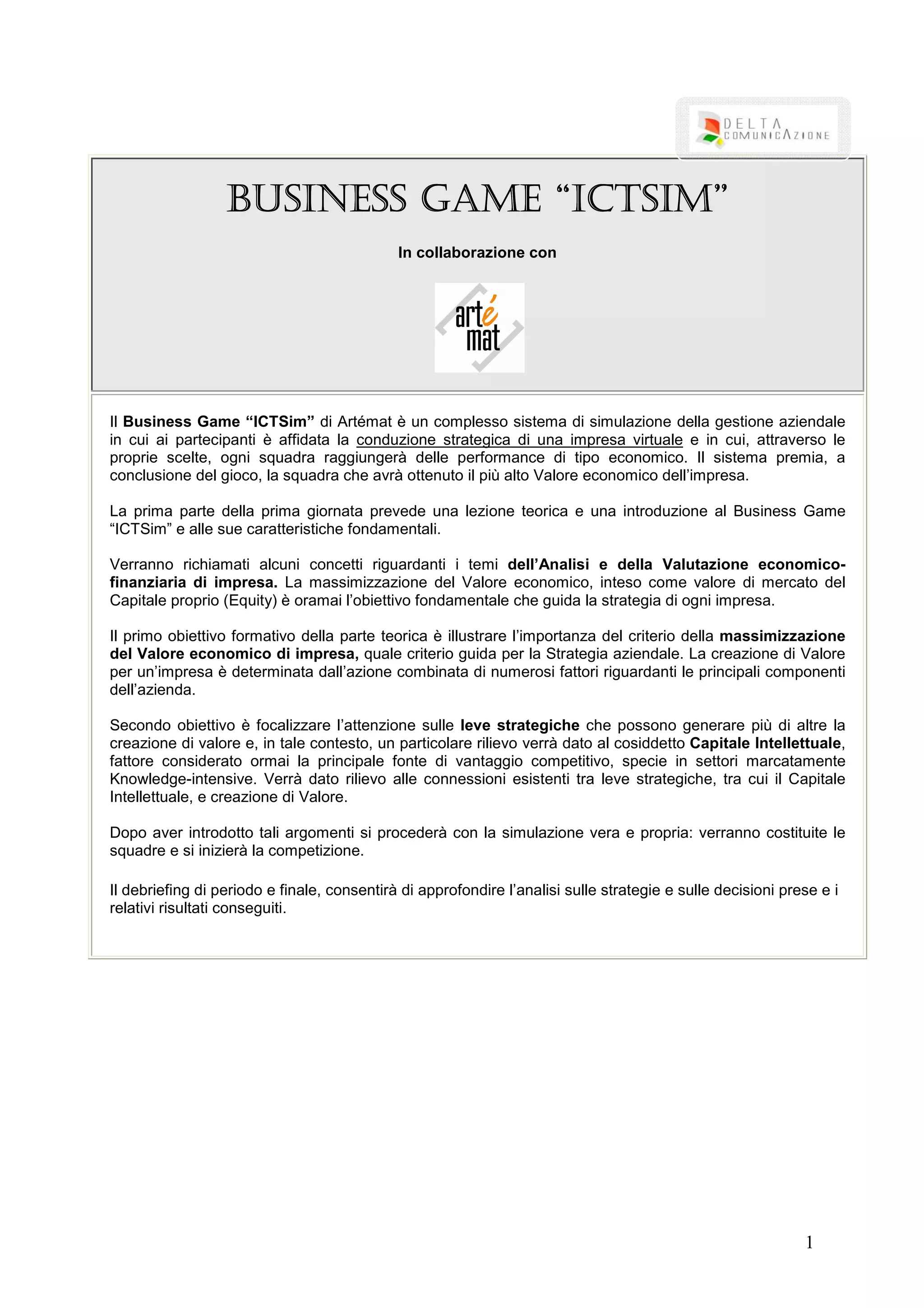 Business game | PDF