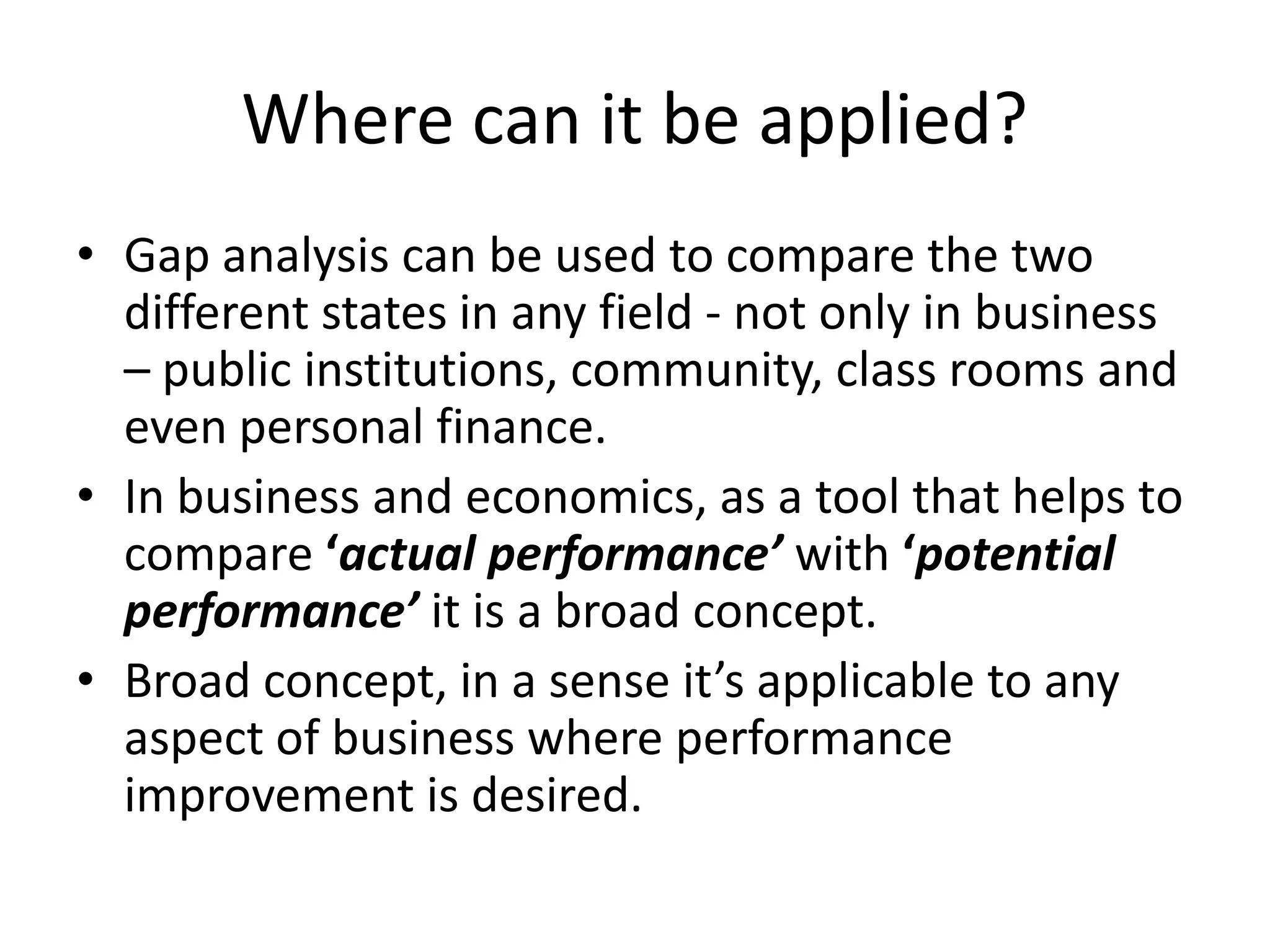Business gap analysis pdf | PDF