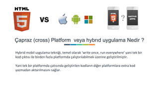 Ionic & Cross Platform Teknolojisi | PPTX