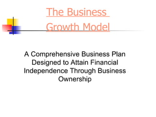 Business growth model | PPT | Business Accounting & Finance | Business