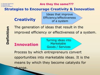 Business idea generation in today's economy | PPT