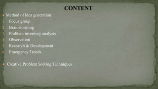 Business idea generation method | PPTX