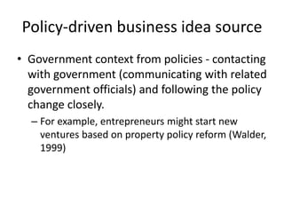 Business idea sources | PPTX