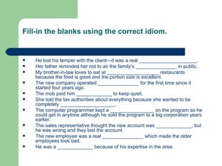 Business idioms | PPT