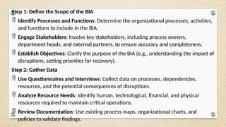 BUSINESS IMPACT ANALYSIS.pptx How to conduct business impact assessment ...