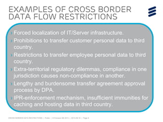 Business impact restrictions on cross border data | PDF | Cloud ...