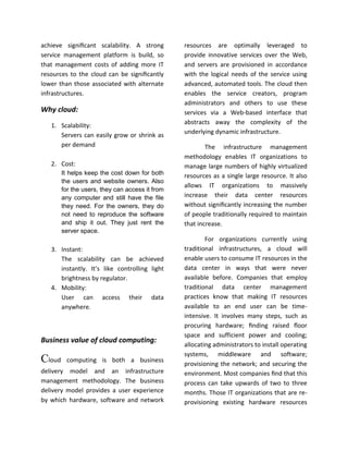 Business implementation of Cloud Computing | DOCX | Cloud Computing | Internet