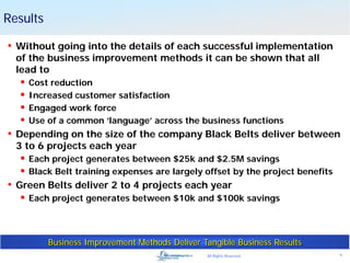Business Improvement Overview | PPT