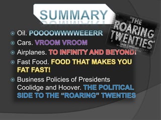 Business During the Roaring 20s | PPTX