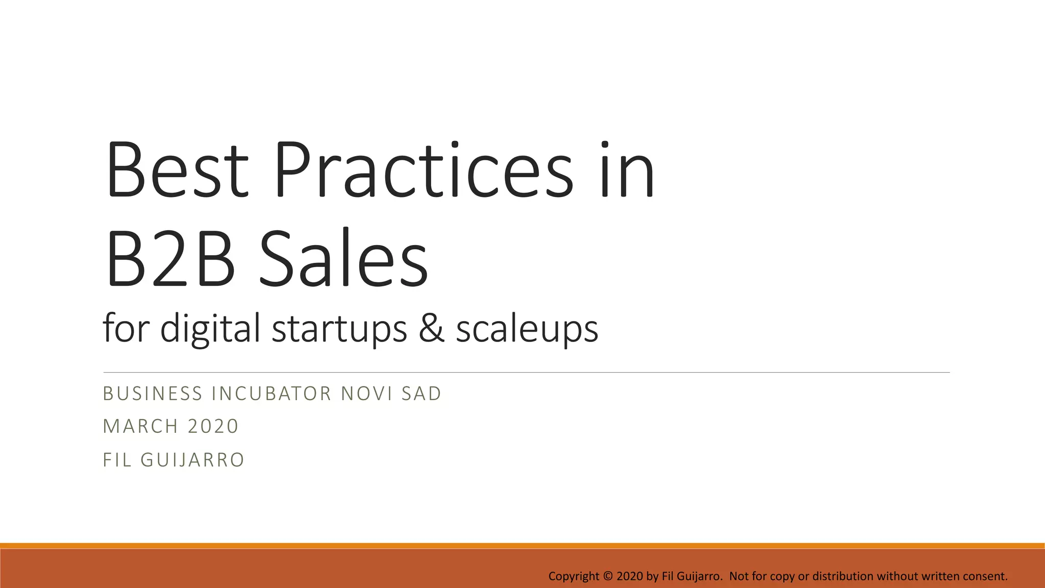 Basics of B2B Sales | PDF