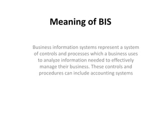 Business information system | PPTX