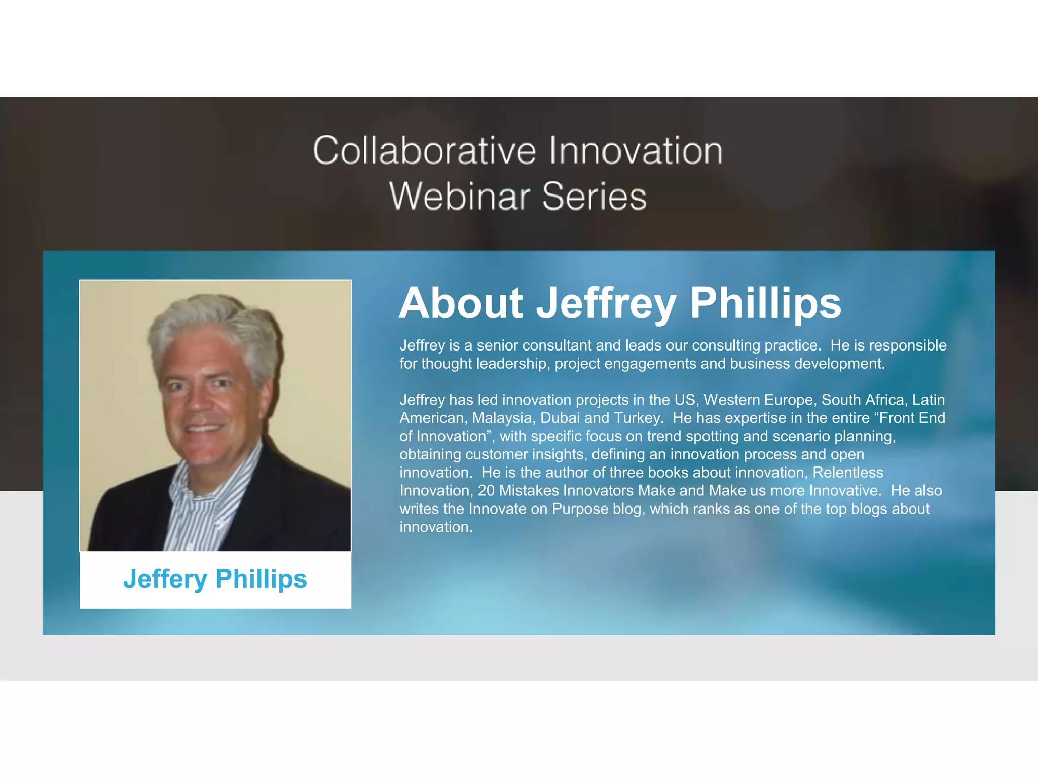 A Strategic Approach to Open Innovation - Jeffrey Phillips | PPT