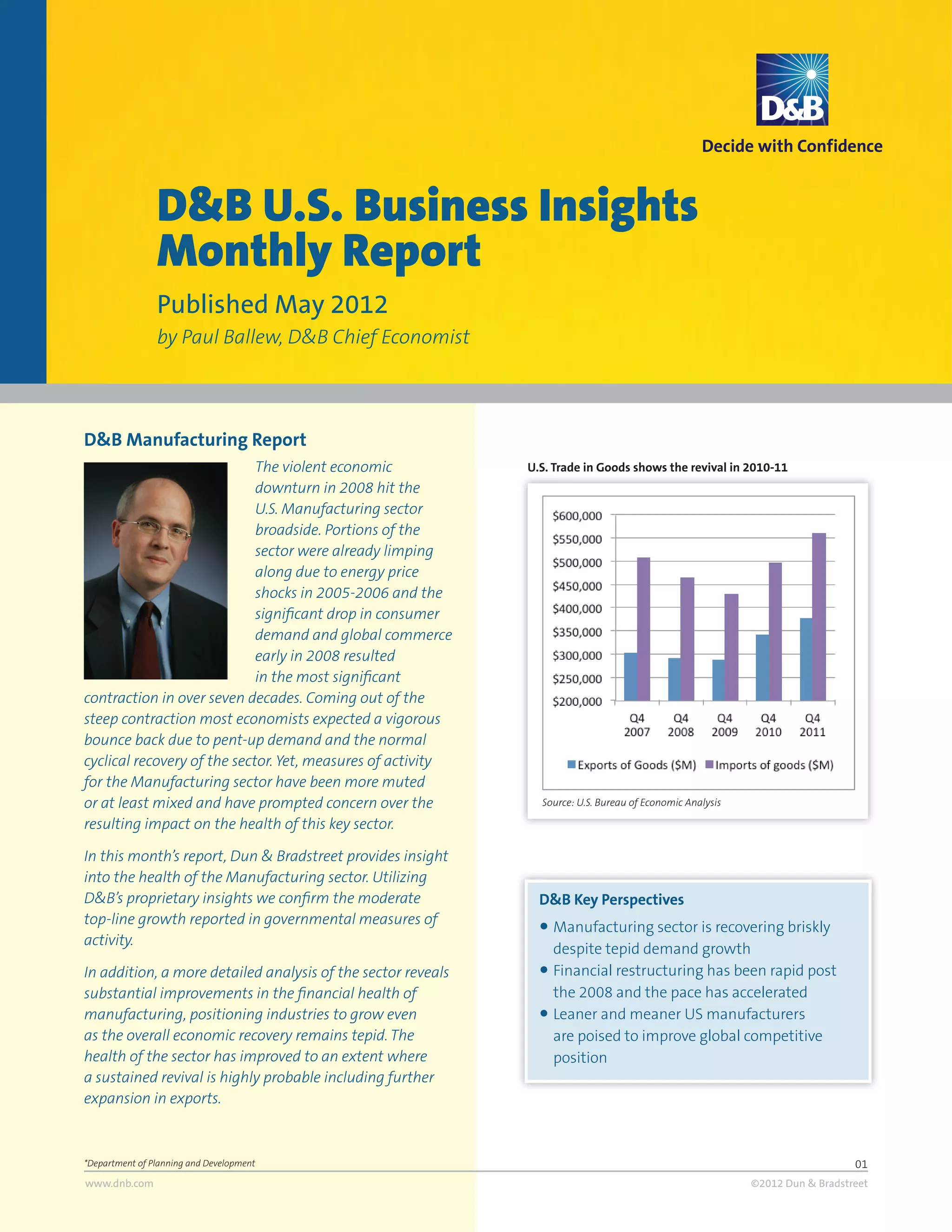 U.S. Business Insights Report: Manufacturing | PDF