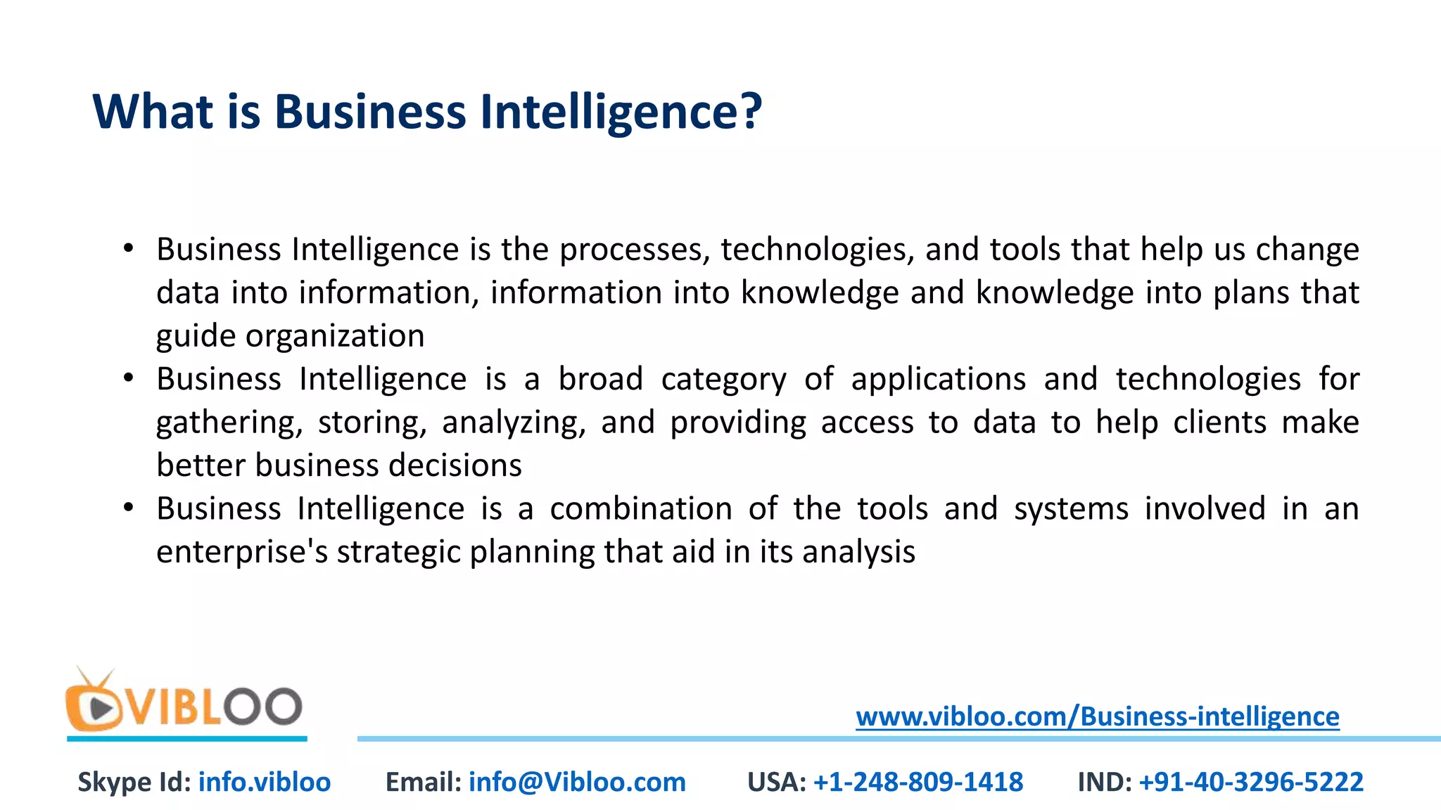 Business Intelligence Overview | PPTX