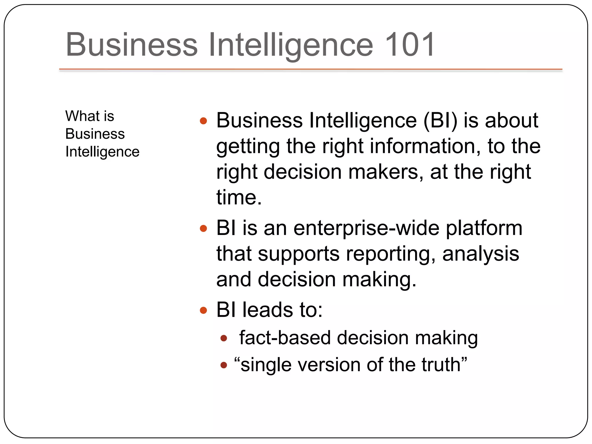 Business intelligence | PPTX