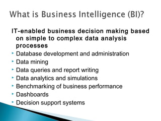 Business intelligence | PPT