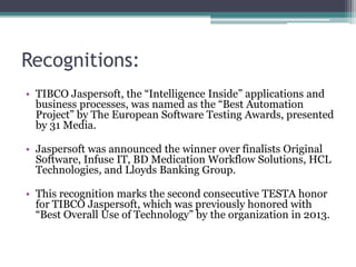 Business Intelligence Tool Jaspersoft | PPTX | Computer Software and Applications | Computing