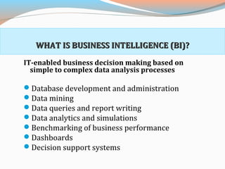 Business intelligence | PPT