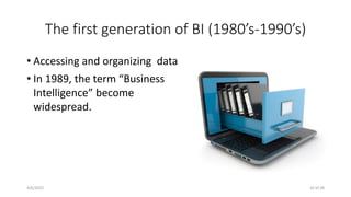 An introduction to Business intelligence | PPTX