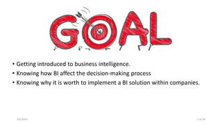 An introduction to Business intelligence | PPTX