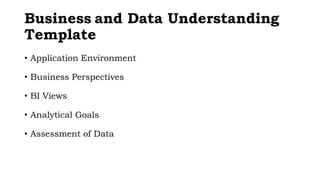 Business Intelligence for Data SCience Students | PPTX