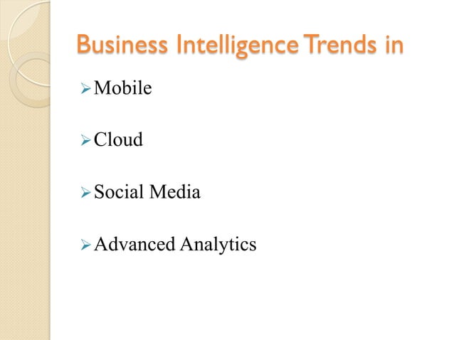 Business intelligence data analytics-visualization | PPT