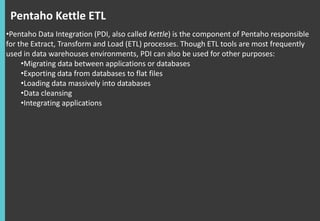 Business Intelligence and Big Data Analytics with Pentaho | PPSX