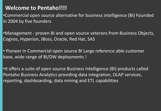 Business Intelligence and Big Data Analytics with Pentaho | PPSX
