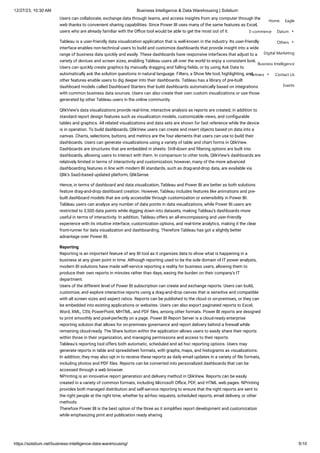 BUSINESS INTELLIGENCE AND DATA WAREHOUSING | PDF | Databases | Computer Software and Applications