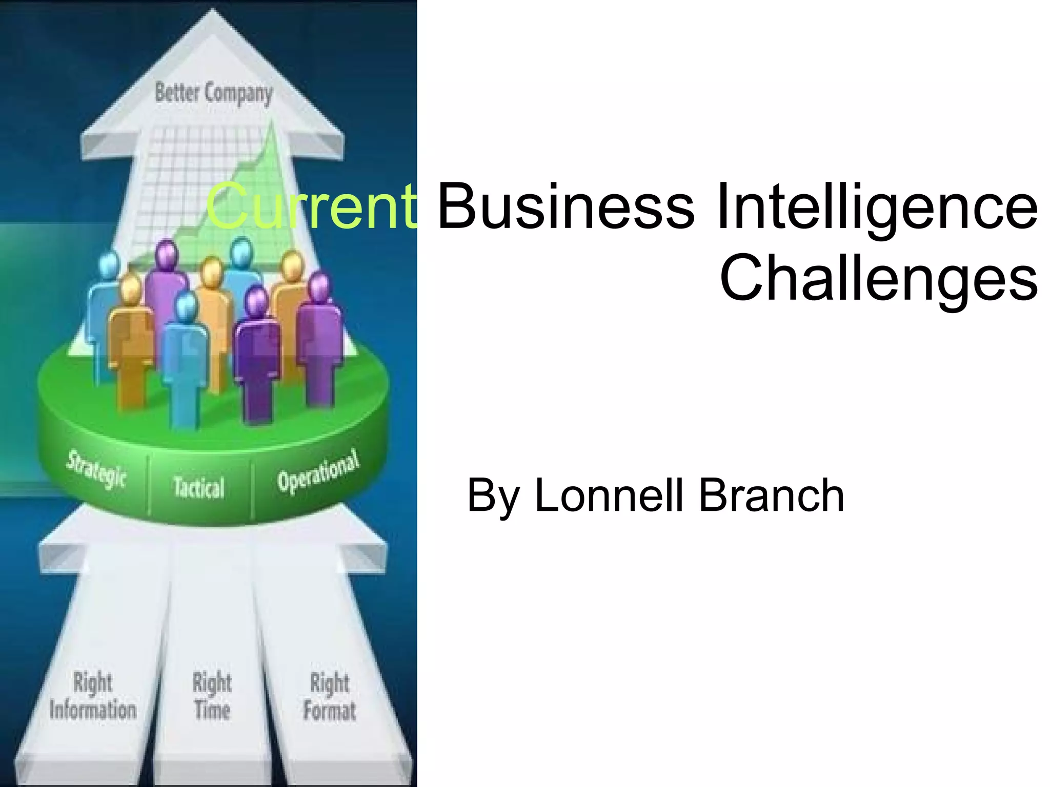 Business Intelligence Challenges 2009 | PPT