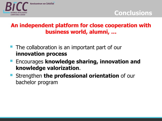 Business Intelligence Competence Center (BICC)