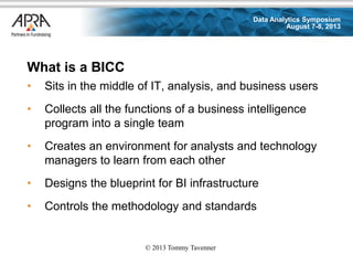 Creating a Business Intelligence Competency Center | PDF